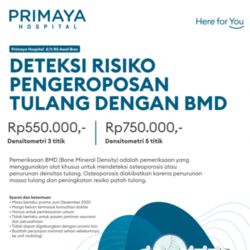 Promo Pemeriksaan BMD Primaya Hospital Tangerang - Primaya Hospital