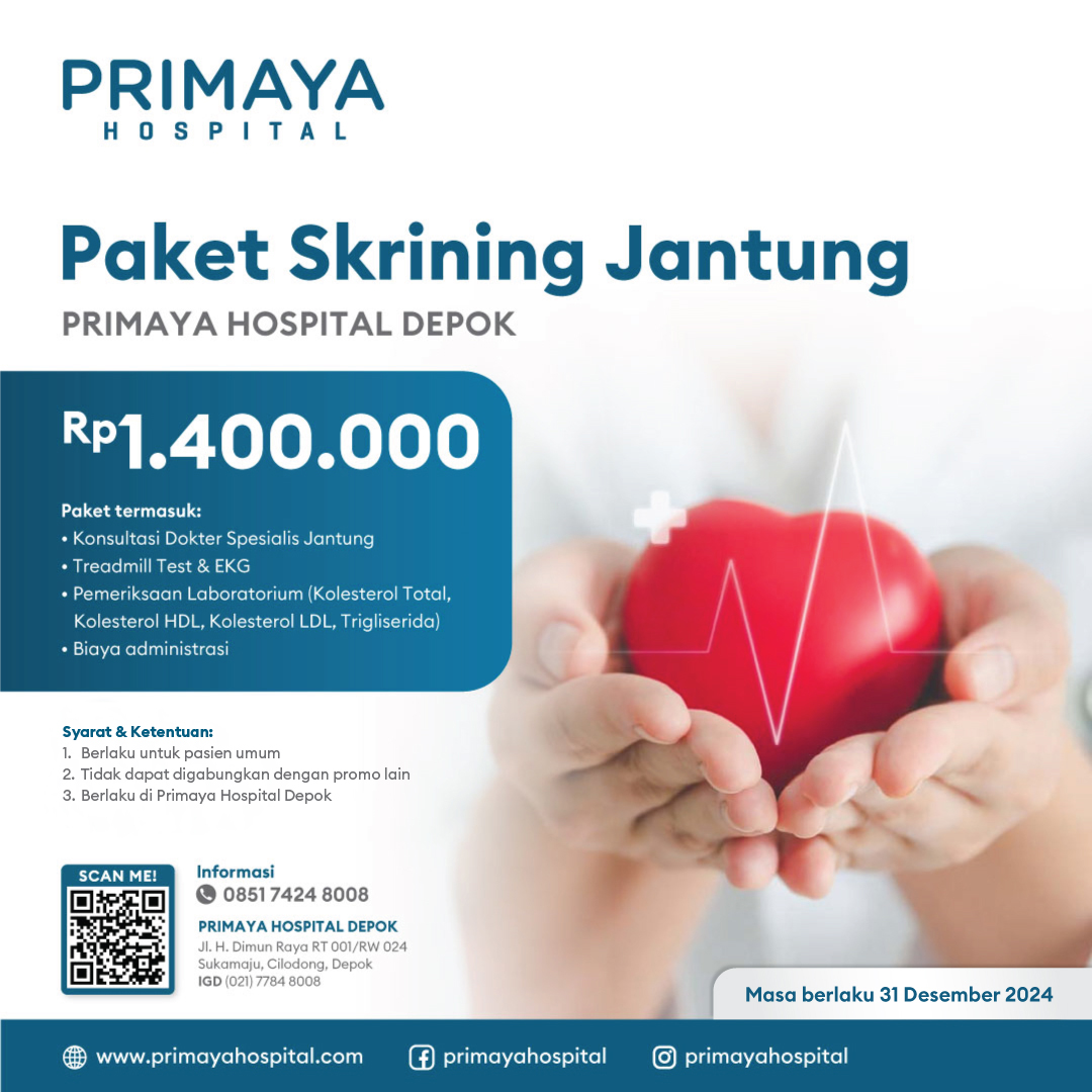Paket Pemeriksaan Treadmill dan Konsultasi Dokter Jantung - Healthy Heart Screening - Primaya ...