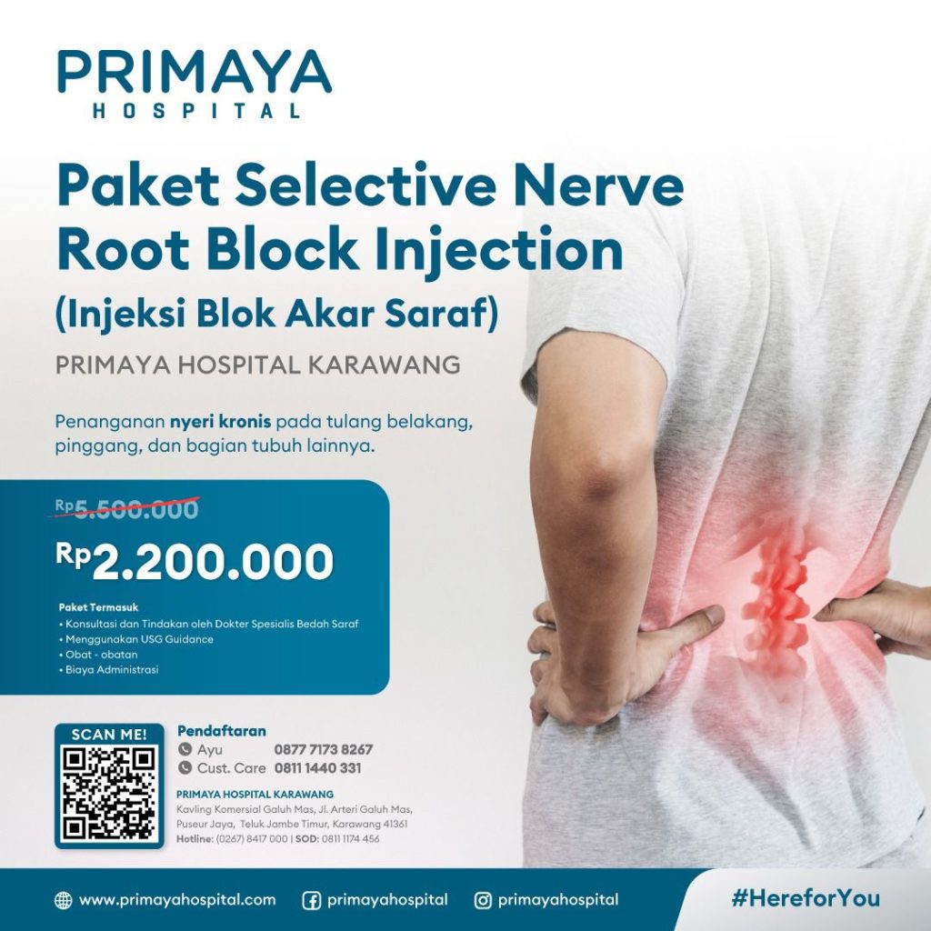 Paket Selective Nerve Root Block Injection Primaya Hospital Karawang Primaya Hospital