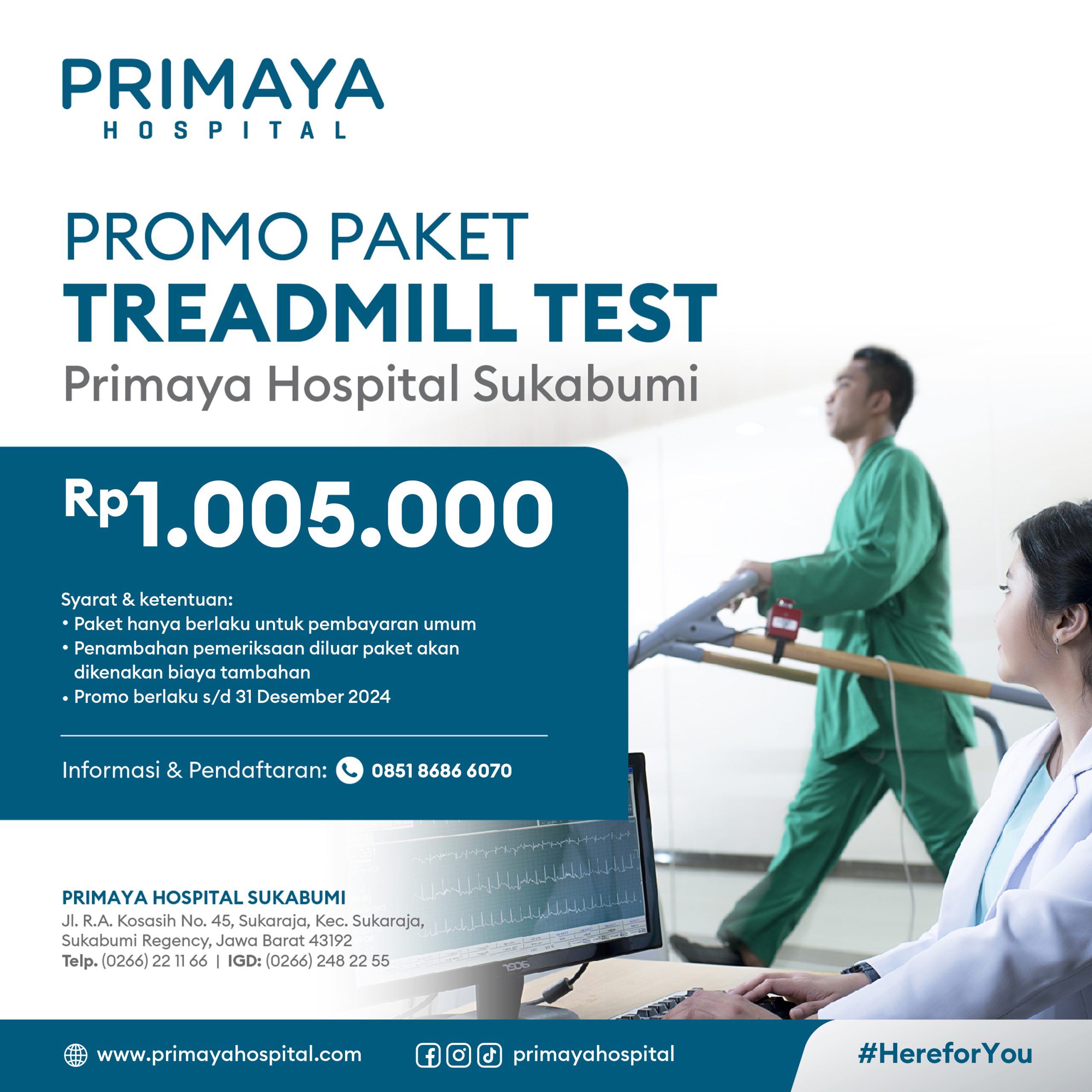 Paket Pemeriksaan Treadmill dan Konsultasi Dokter Jantung - Healthy Heart Screening - Primaya ...
